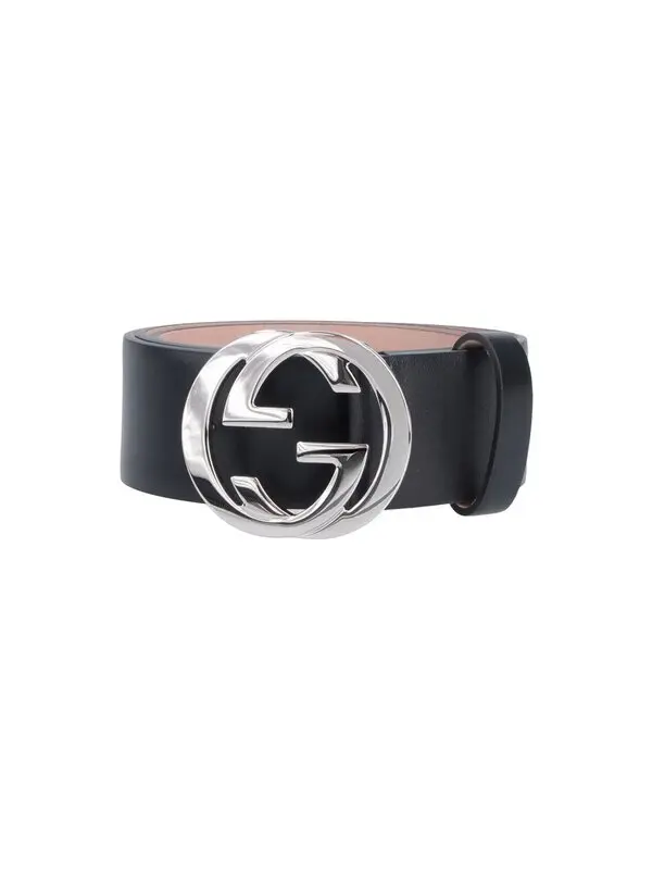 Gucci Interlocking Gg Belt - Black