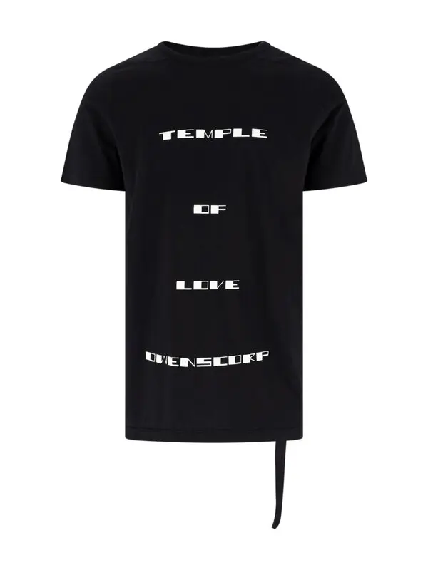 Rick Owens T-shirt "temple Of Love - Black