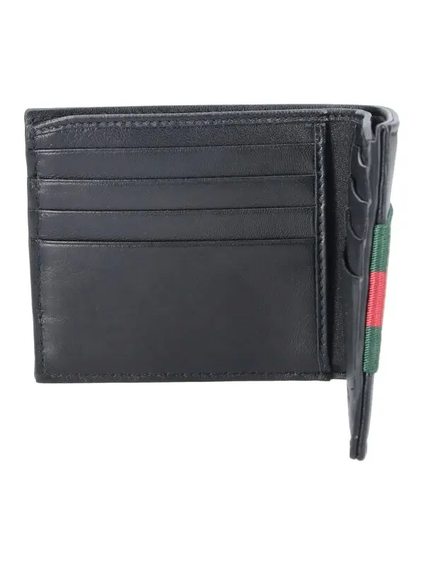 Gucci Bi-fold Wallet "web Trademark - Black