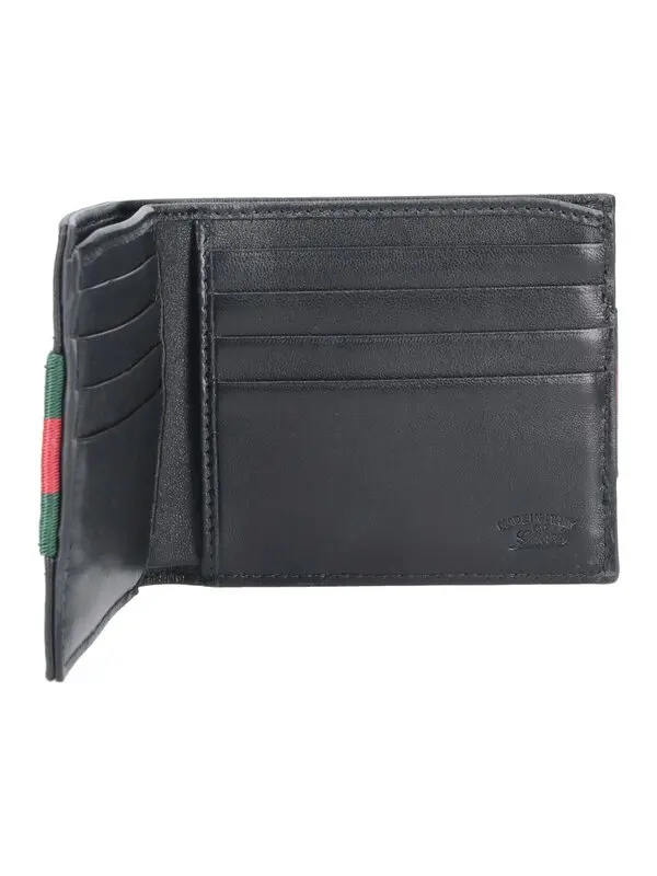 Gucci Bi-fold Wallet "web Trademark - Black