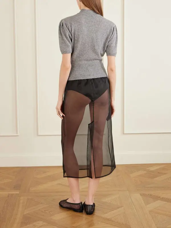Simone Rocha Mandarin Collar Cashmere Knitwear