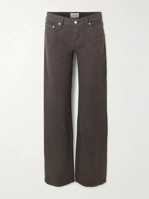 ST. AGNI 90s Low-rise Straight-leg Jeans - Brown