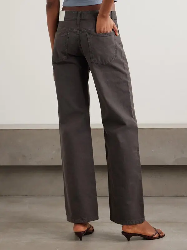 ST. AGNI 90s Low-rise Straight-leg Jeans - Brown