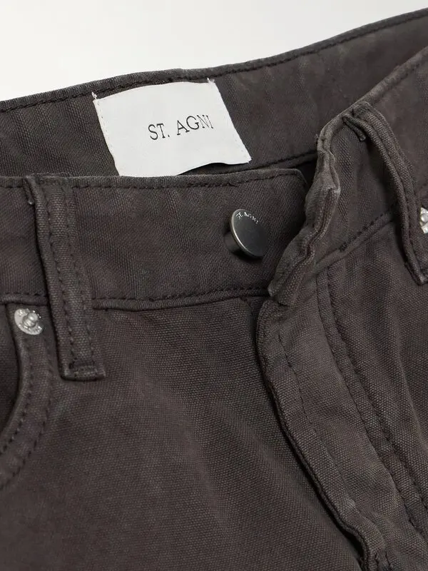 ST. AGNI 90s Low-rise Straight-leg Jeans - Brown