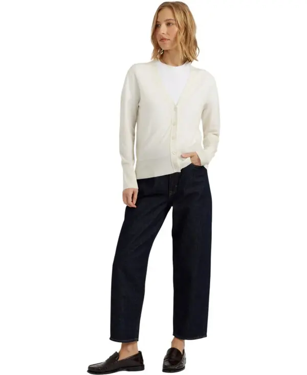 Chinti & Parker Merino Wool Cardigan - Cream