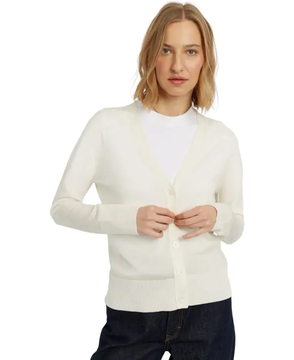 Chinti & Parker Merino Wool Cardigan - Cream