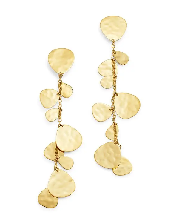 Ippolita 18k Yellow Classico Crinkle Cascade Clip-on Earrings - Gold