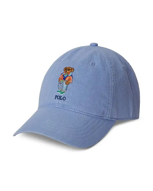 Polo Ralph Lauren Polo Bear Linen Ball Cap - Blue