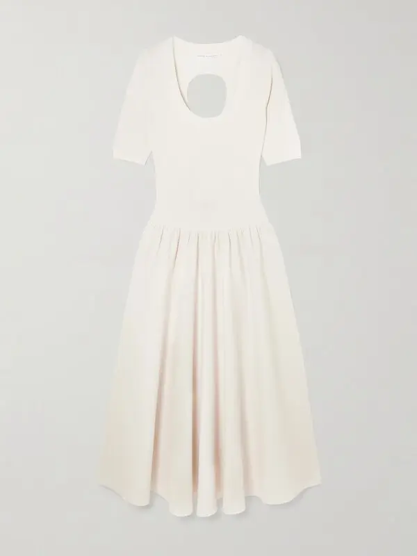 Maria Mcmanus Cutout Jersey Maxi Dress