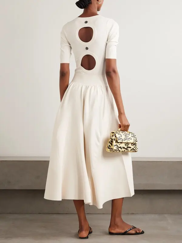 Maria Mcmanus Cutout Jersey Maxi Dress
