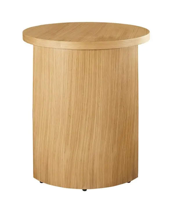 MODWAY Aspect Round Wood End Table