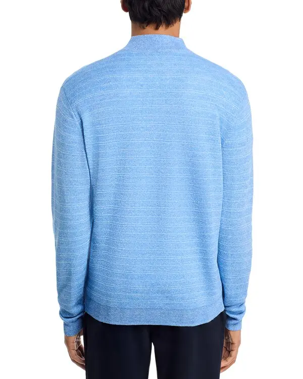 Peter Millar Crown Comfort Stripe Pullover Sweater - Blue Bird