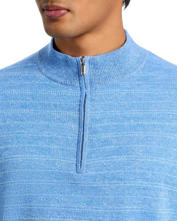 Peter Millar Crown Comfort Stripe Pullover Sweater - Blue Bird
