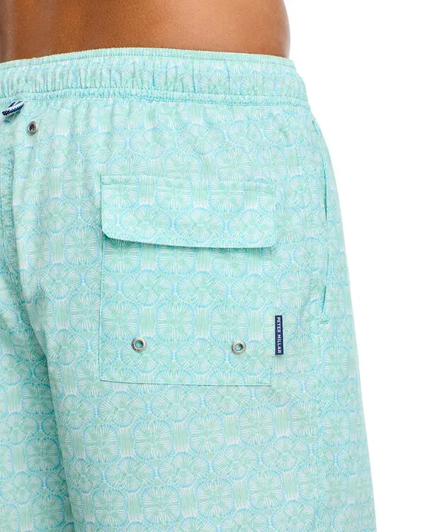 Peter Millar Tide Lines 7" Swim Trunks