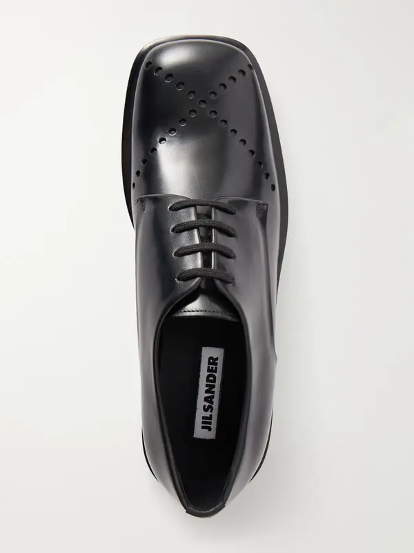 JIL SANDER Perforated Leather Brogues