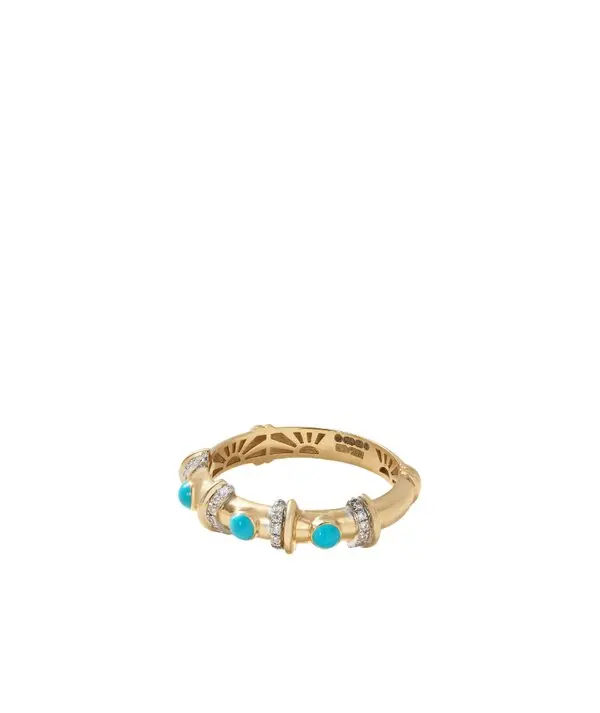L'ATELIER NAWBAR Milky Way 18-karat Turquoise And Diamond Ring - Gold