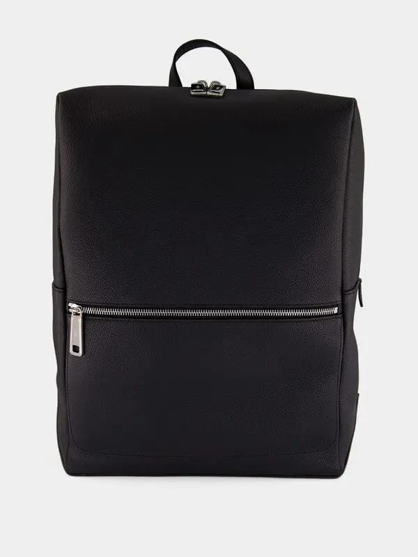 Fendi Lui Leather Backpack - Black