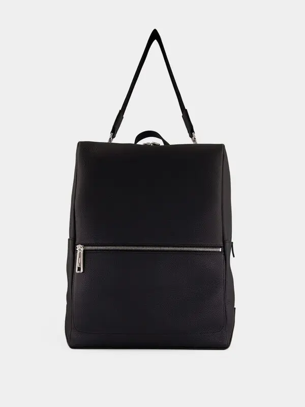 Fendi Lui Leather Backpack - Black