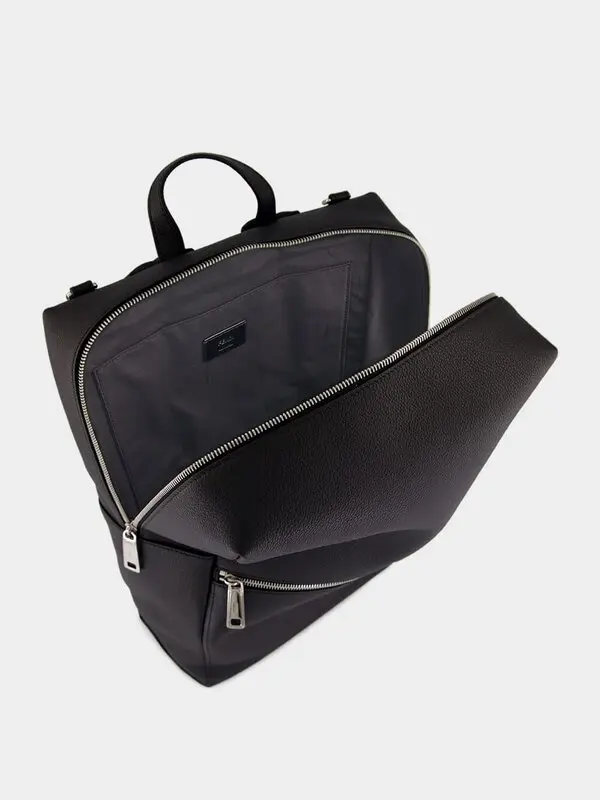 Fendi Lui Leather Backpack - Black