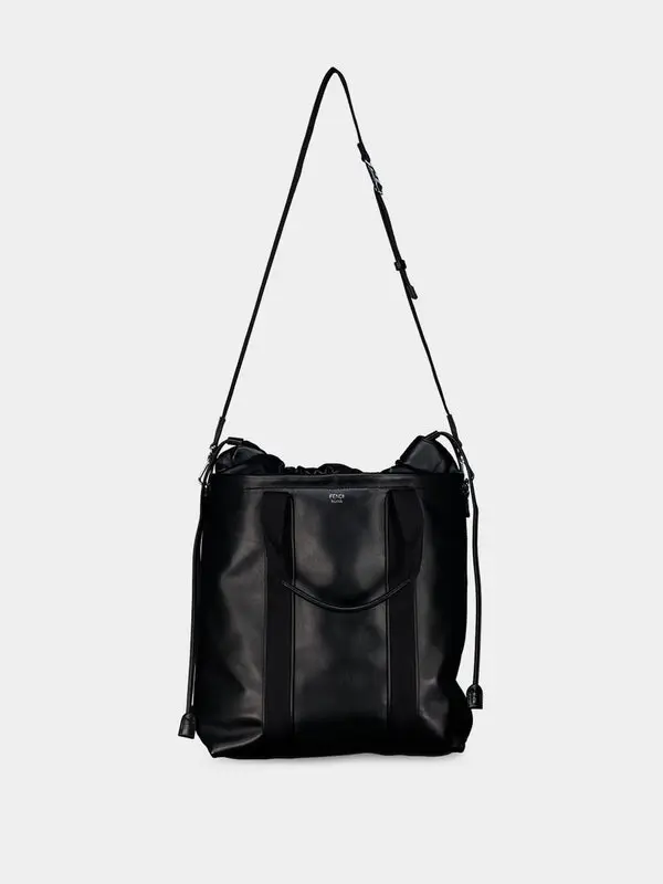 Fendi Flux Leather Shopping Bag