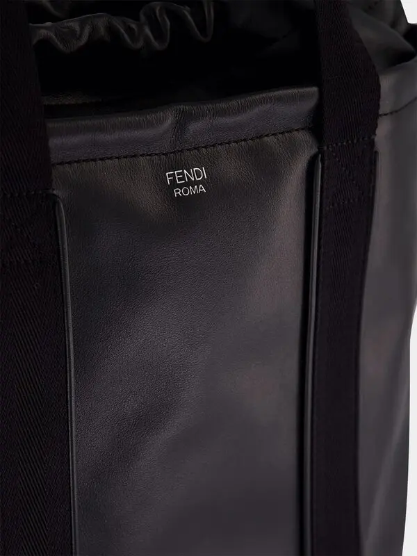 Fendi Flux Leather Shopping Bag