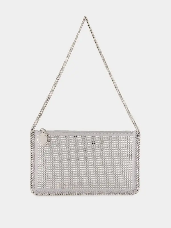 Stella McCartney Crystal Falabella Shoulder Bag - Silver