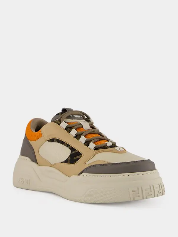 Fendi Force Low-top Sneakers - Beige