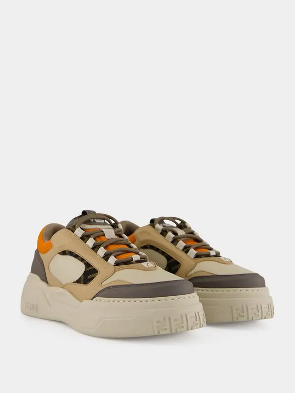 Fendi Force Low-top Sneakers - Beige