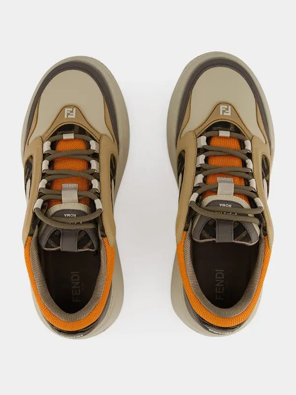Fendi Force Low-top Sneakers - Beige