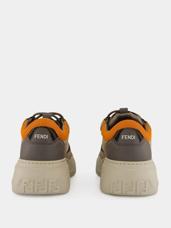 Fendi Force Low-top Sneakers - Beige