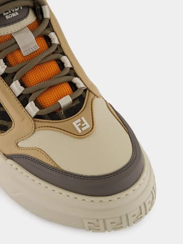 Fendi Force Low-top Sneakers - Beige