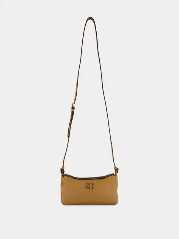 Miu Miu Leather Pouch - Beige