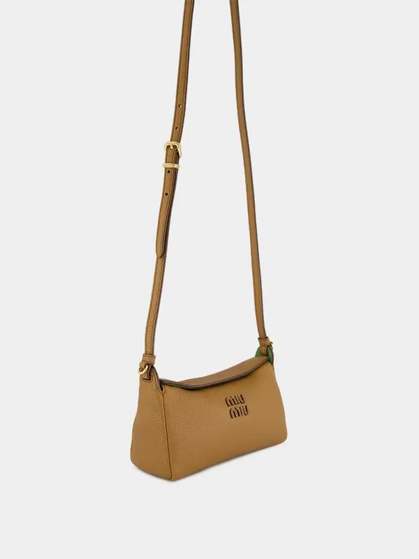 Miu Miu Leather Pouch - Beige