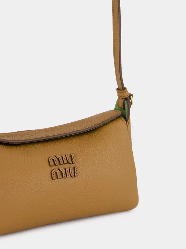Miu Miu Leather Pouch - Beige