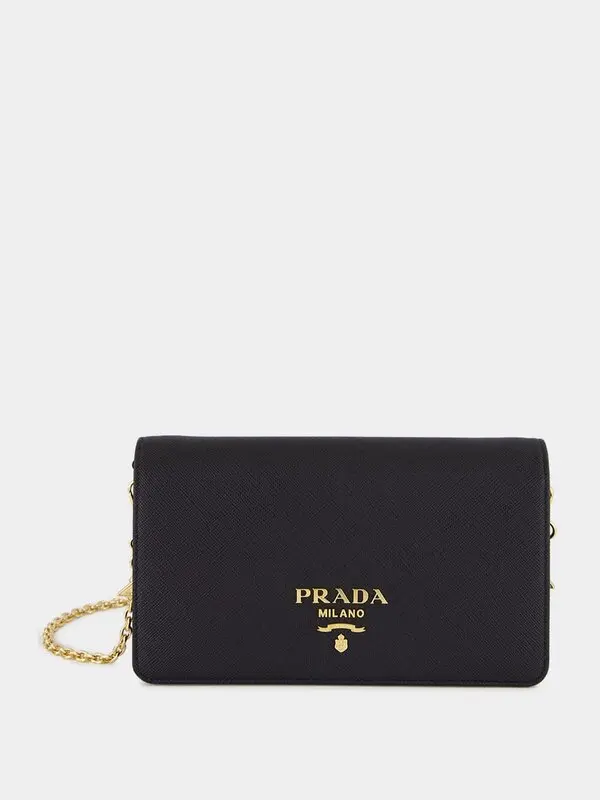 Prada Saffiano Leather Mini Bag - Black
