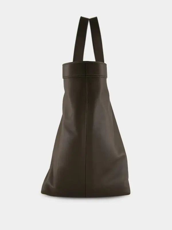 Saint Laurent Y Tote In Leather - Green