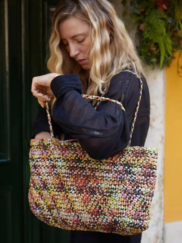 Dragon Diffusion Octo Multi Woven Leather Tote