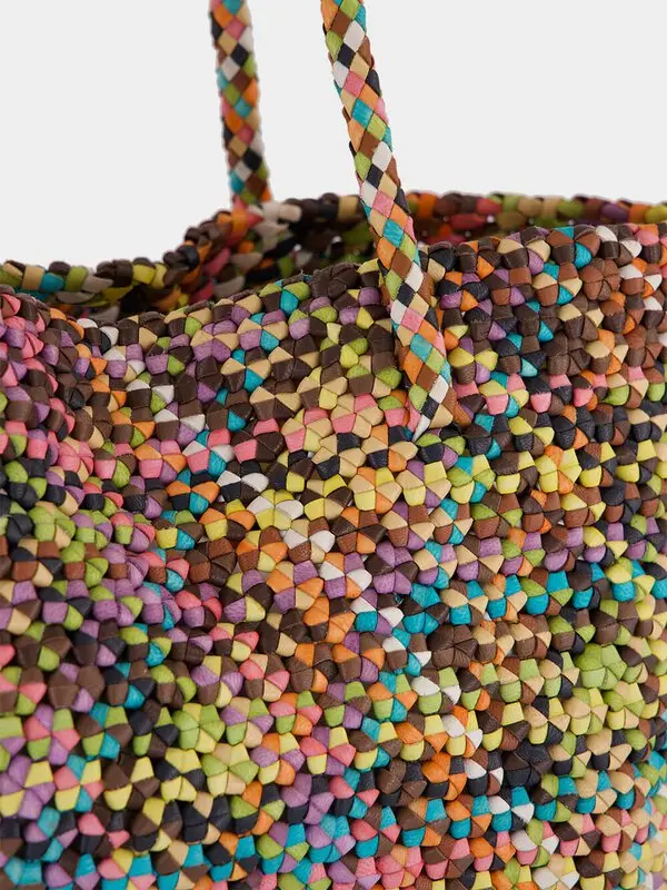 Dragon Diffusion Octo Multi Woven Leather Tote