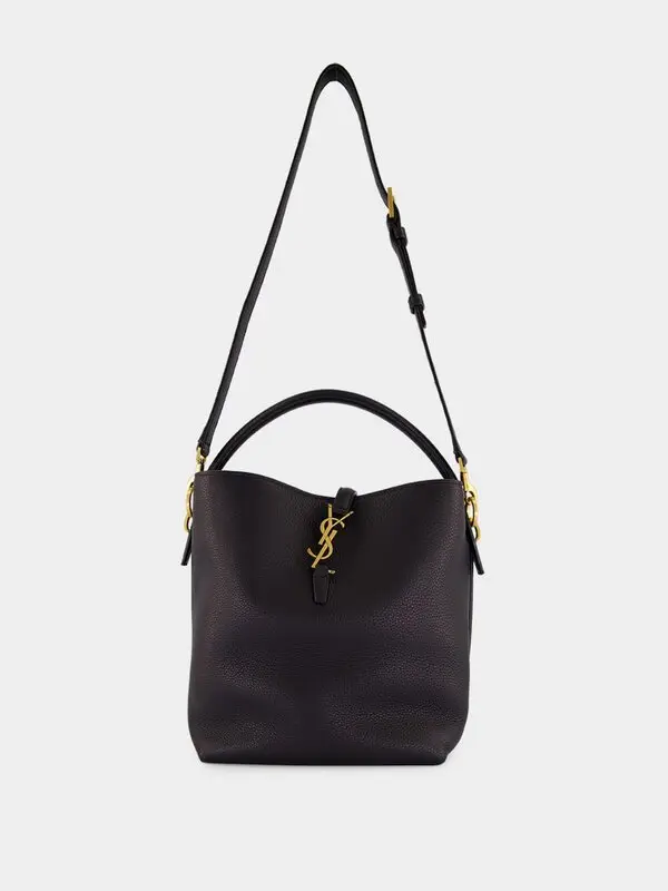 Saint Laurent Le 37 Supple In Grained Leather - Black