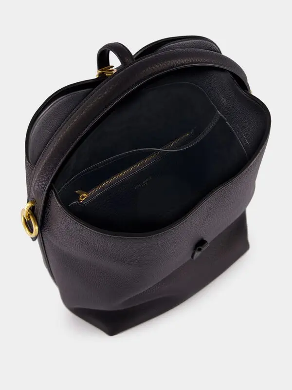 Saint Laurent Le 37 Supple In Grained Leather - Black