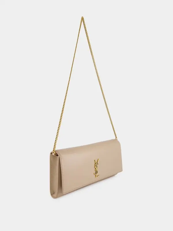 Saint Laurent Kate Clutch - Beige