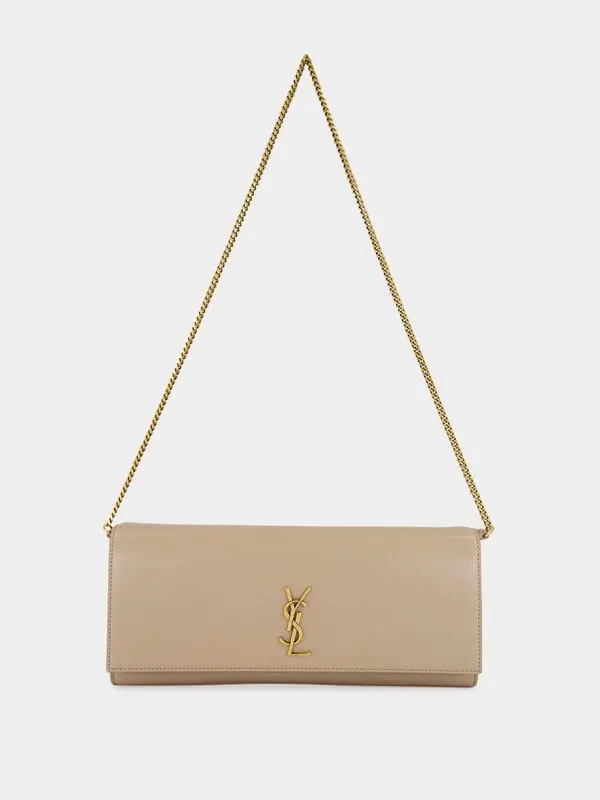 Saint Laurent Kate Clutch - Beige