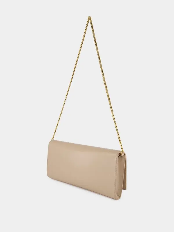 Saint Laurent Kate Clutch - Beige