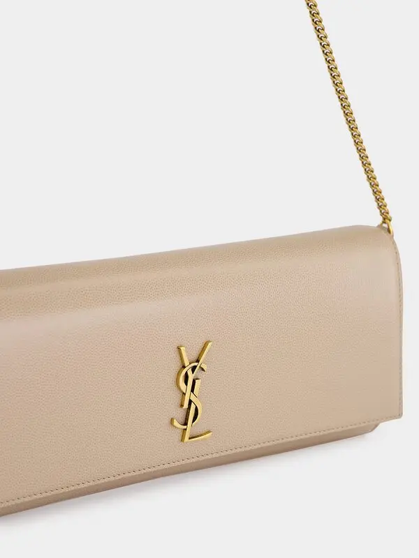 Saint Laurent Kate Clutch - Beige