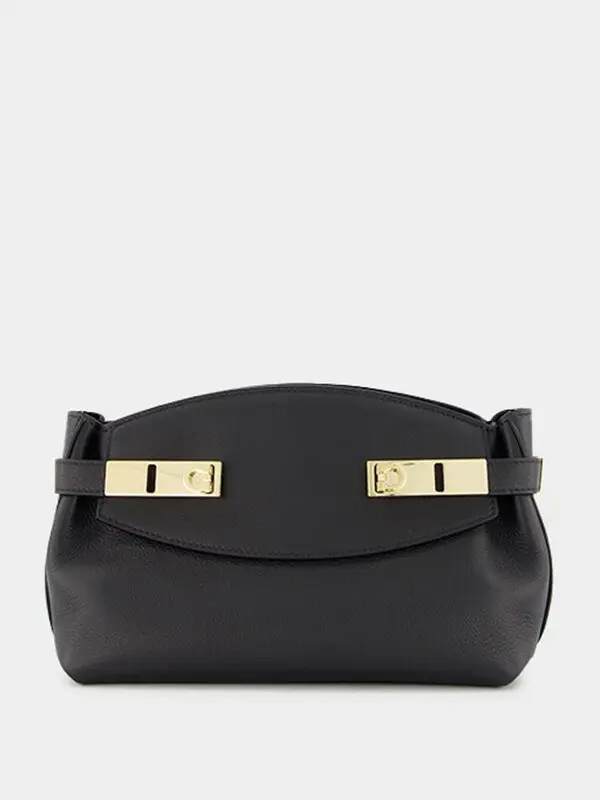 FERRAGAMO Hug Soft Extra Small Crossbody Bag - Black