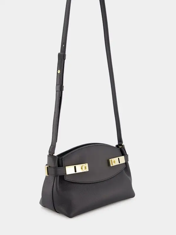 FERRAGAMO Hug Soft Extra Small Crossbody Bag - Black
