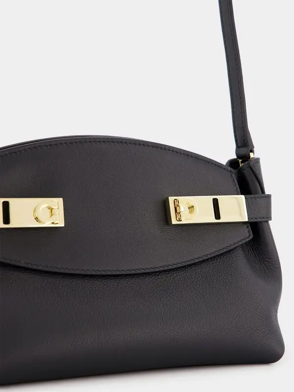 FERRAGAMO Hug Soft Extra Small Crossbody Bag - Black