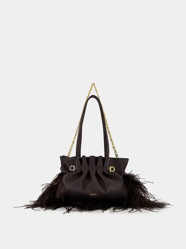 FERRAGAMO Small Soft Bag - Black
