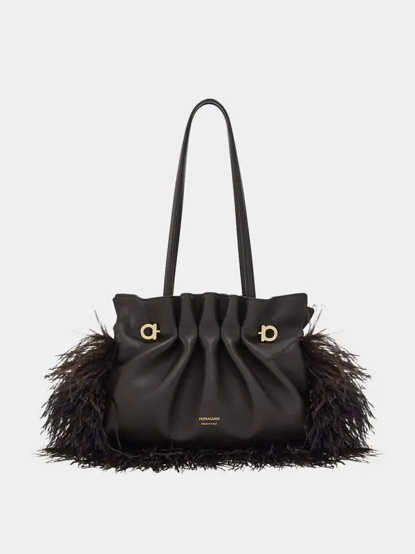 FERRAGAMO Small Soft Bag - Black