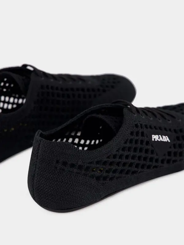 Prada Collapse Crochet Laced Sneakers